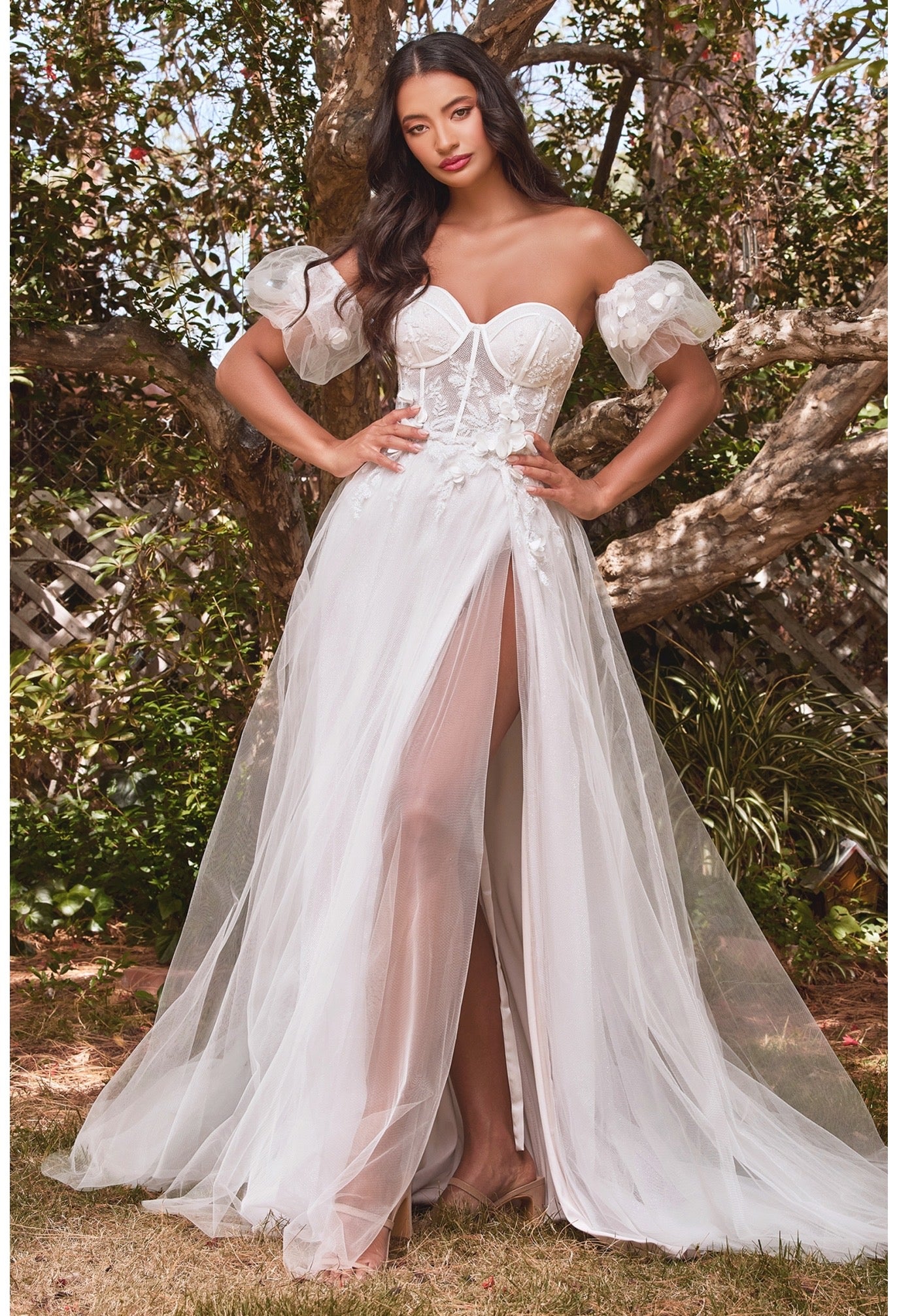 CD Freya White Gown – GlamEdge Dress & Gown