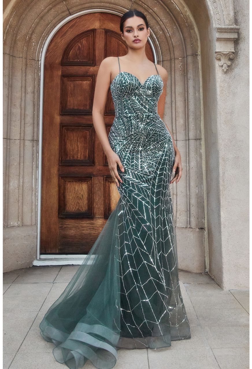 AL Maryam Forest Mermaid Gown – GlamEdge Dress & Gown